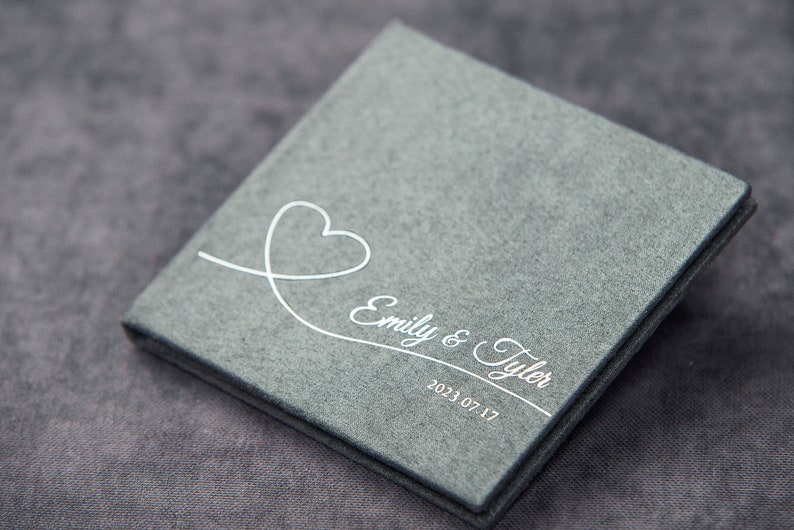 Wedding USB Presentation Box With Custom Names Personalized | Etsy