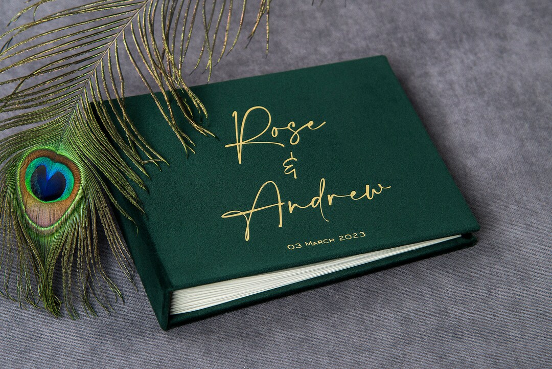 Personalized Instax Album, Green or Other Color Photo Album, Velvet ...