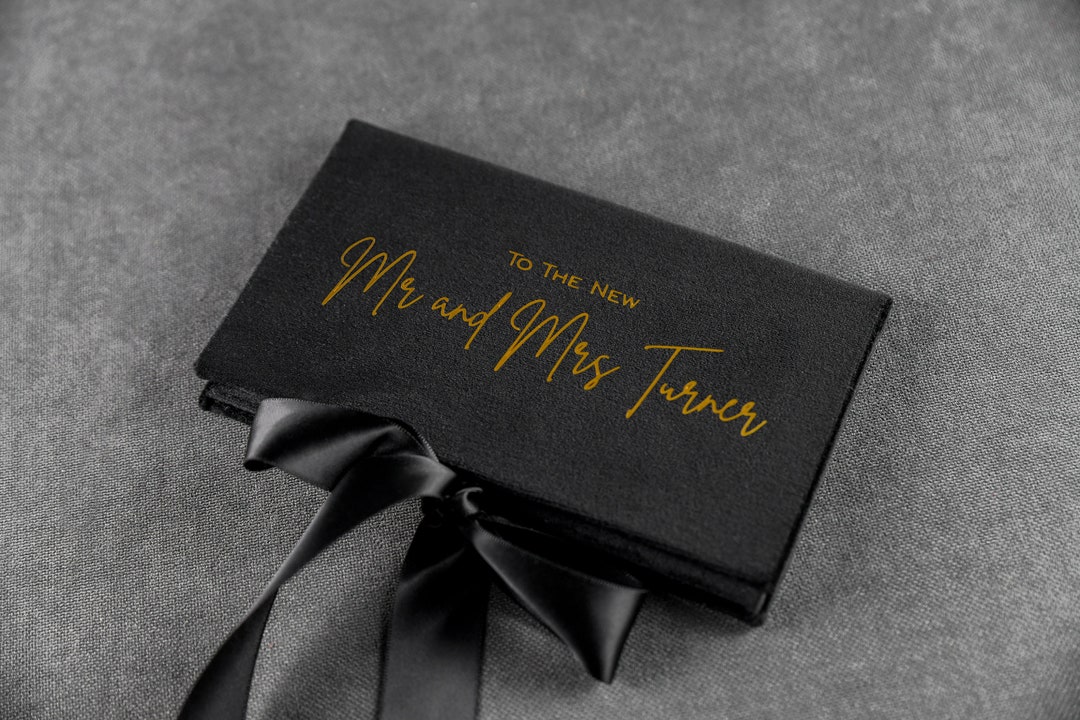 Classic Black Gift Card or Money Envelope, Birthday, Wedding ...
