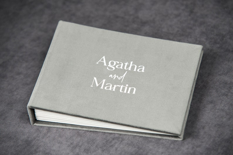 Silver or Other Color Photo Album / Photo Book Personalized - Etsy