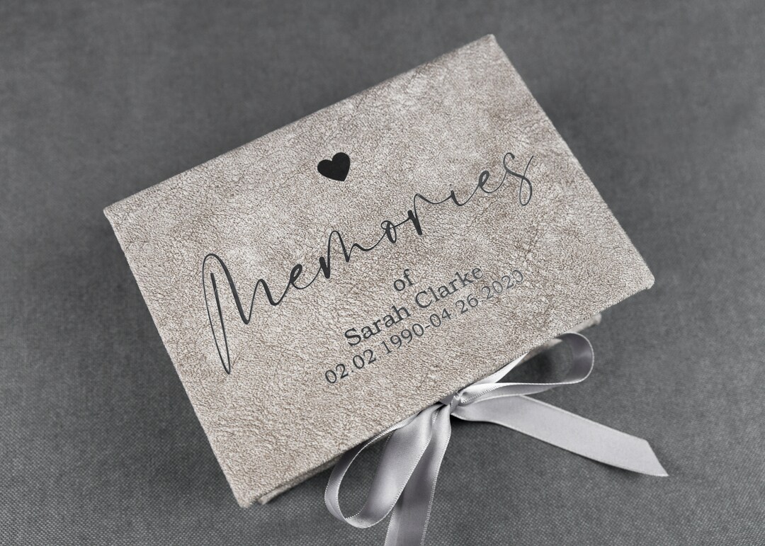 In Loving Memory Keepsake Box for 4x6, 6x9 or 5x7 Pictures, Light ...