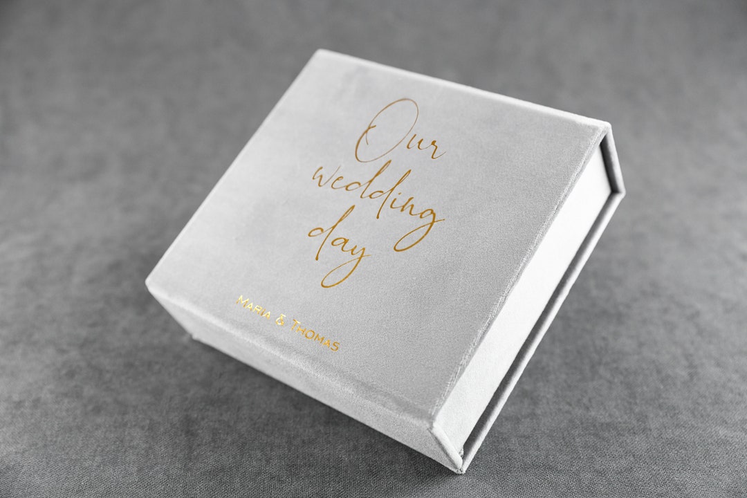 Personalized Photo Box With Custom Cover, Unique Photo & USB Keeper Box ...