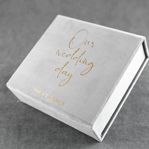 Personalized Photo Box With Custom Cover, Unique Photo & USB Keeper Box ...