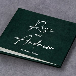 Wedding Guest Sign in Book, Personalized Scrapbook Album, Instax Album ...