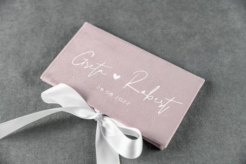 Cash Envelope With Satin Ribbon for Wedding Money Gift - Etsy