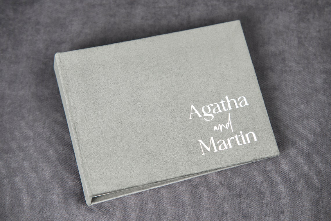 Silver or Other Color Photo Album / Photo Book Personalized - Etsy