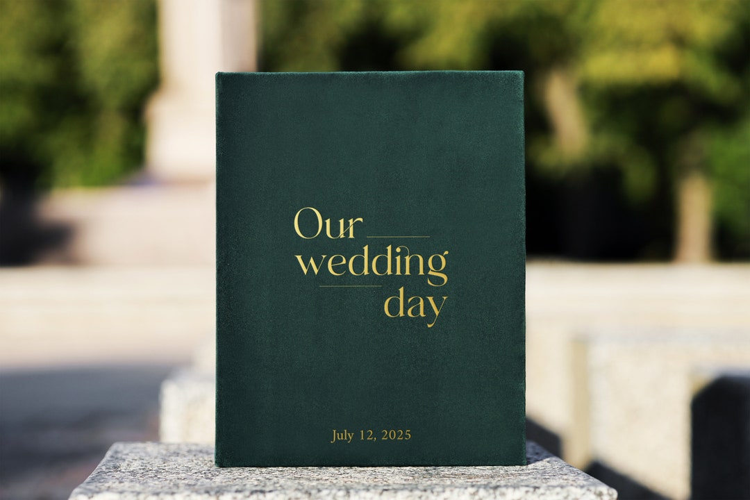 Vertical Wedding Sign in Book, Personalized Photo Booth Album, Custom ...