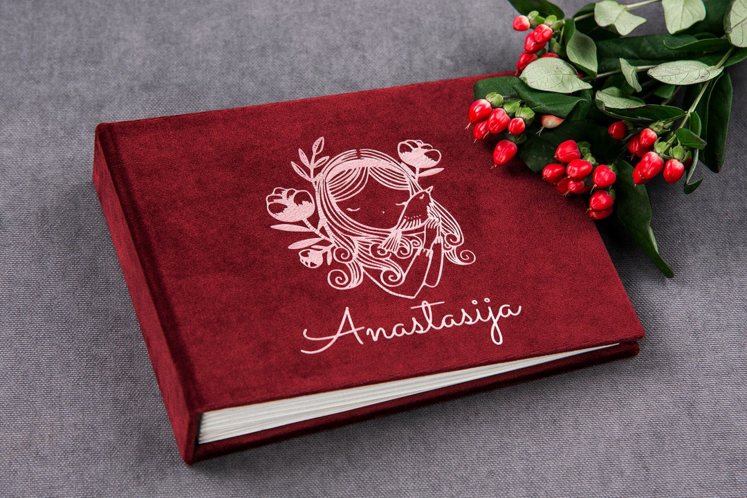 Personalized Baptism Guest Book, Christening Photo Album, Baby ...