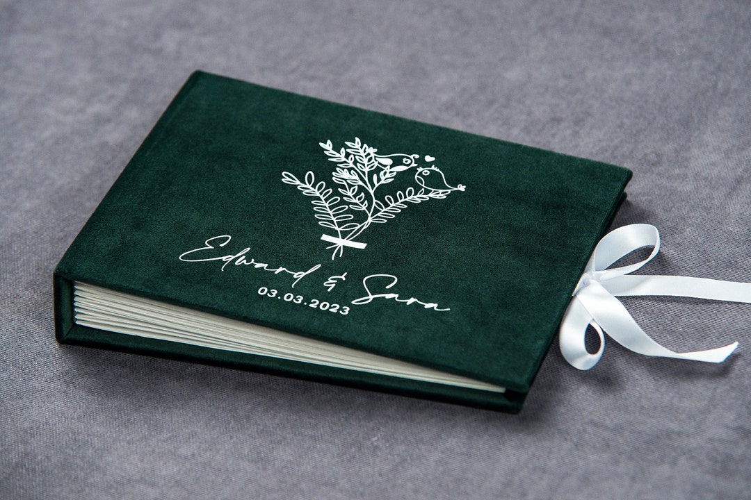Wedding Sign in Book, Instax Album With Names, Personalized Scrapbook ...