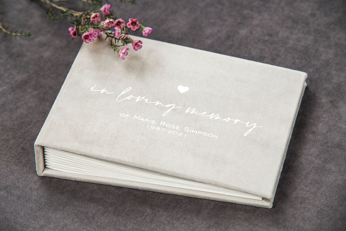 In Loving Memory Sign in Book / Photo Album Personalised Book - Etsy
