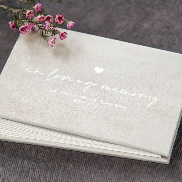 Condolence Book - Etsy