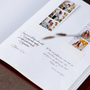 Customized Vertical Photo Booth Guest Book, Big Day Instax Photo Album ...
