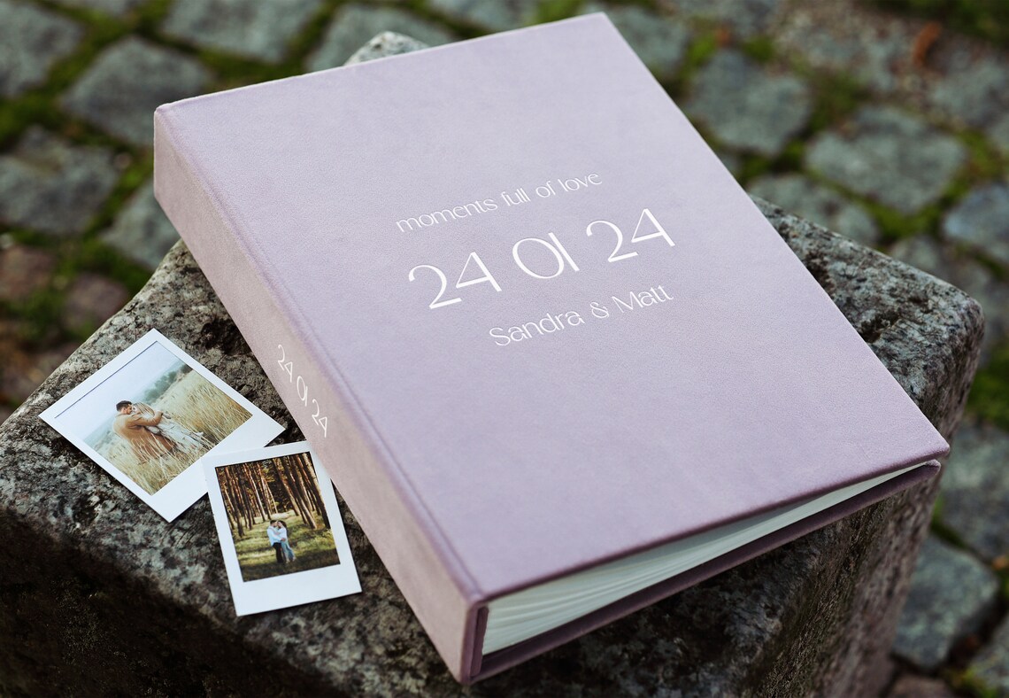 Personalized Portrait Photo Album, Wedding Instax Scrapbook Album ...