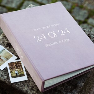 Personalized Portrait Photo Album, Wedding Instax Scrapbook Album ...