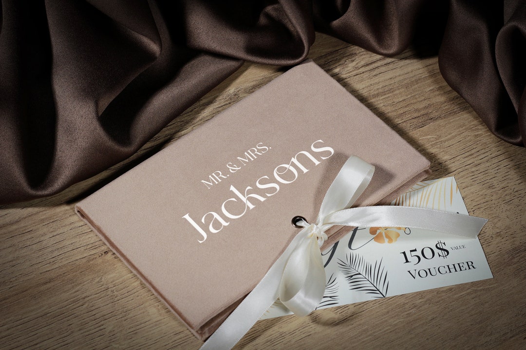 Gift Card or Money Envelope for Wedding, Custom Made Cash Envelope With ...