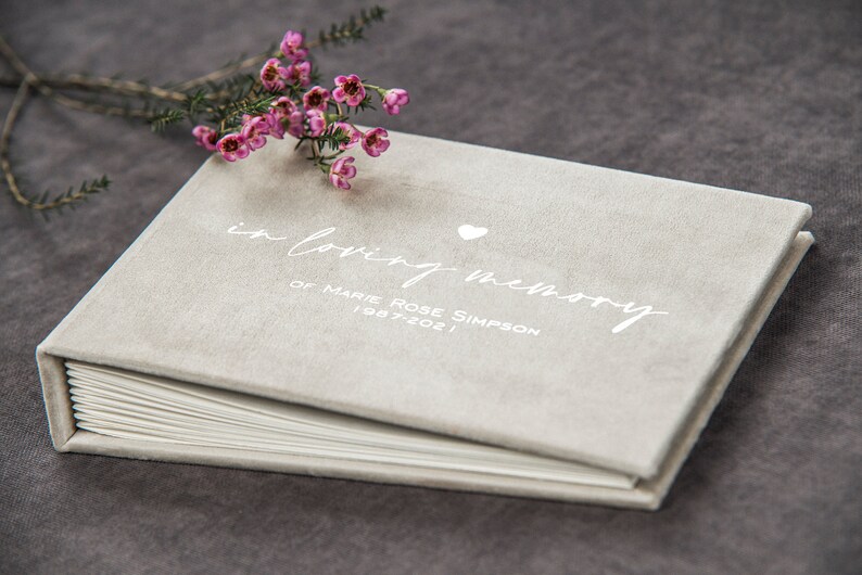 In Loving Memory Sign in Book / Photo Album Personalised Book - Etsy