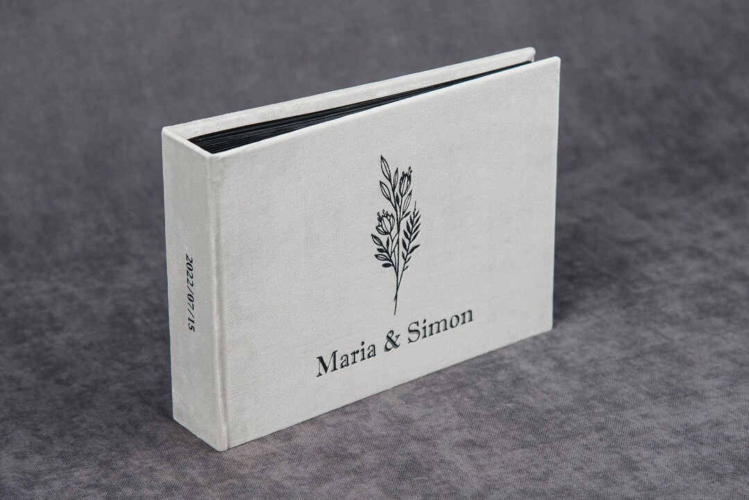 Custom Photo Booth Album, Velvet Memory Book, Birthday Photo Album ...