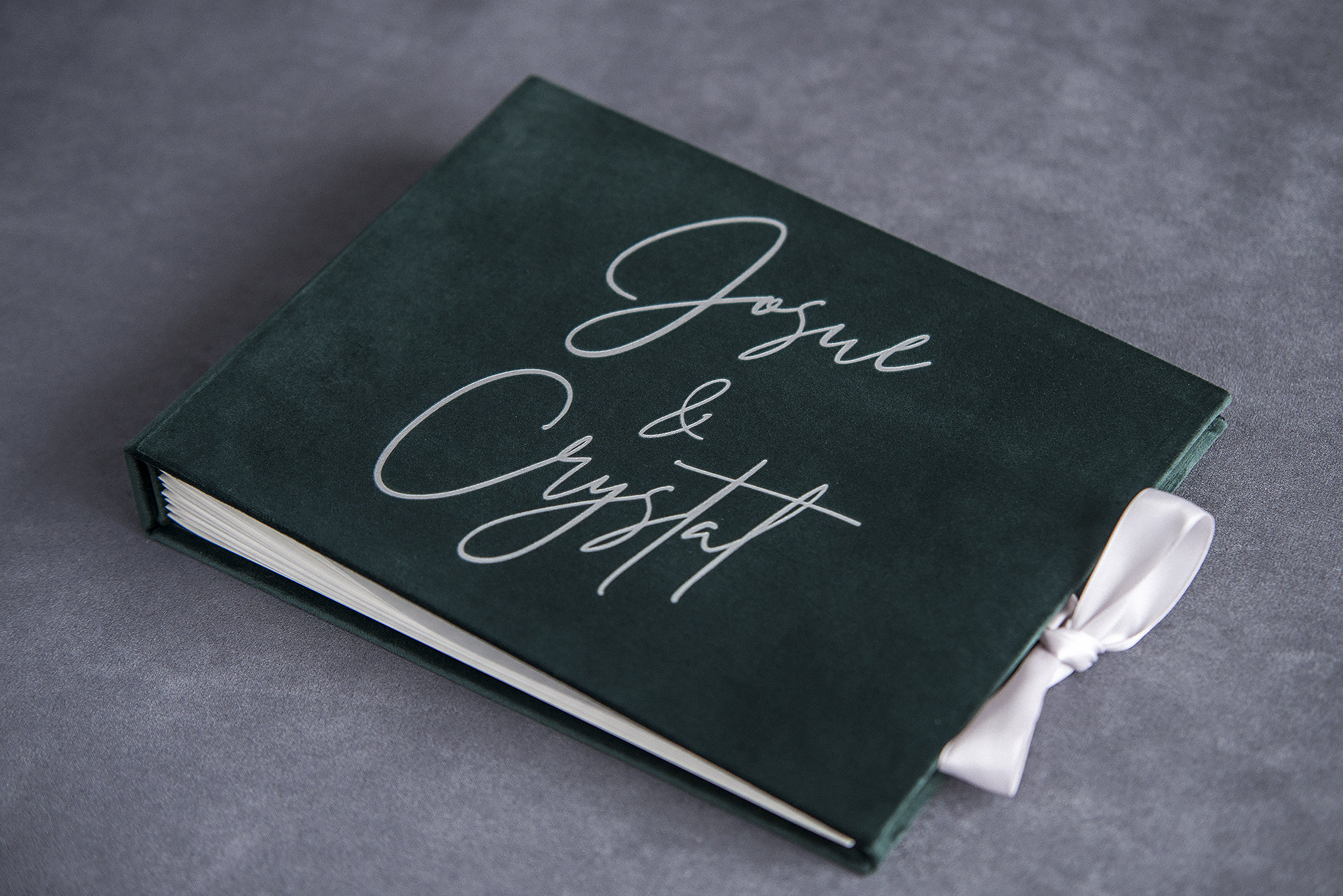 Green or other color velvet photo album / photo book | Etsy