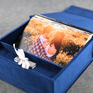 Memory Keepsake Photo Box With USB Package, Custom Picture Box ...