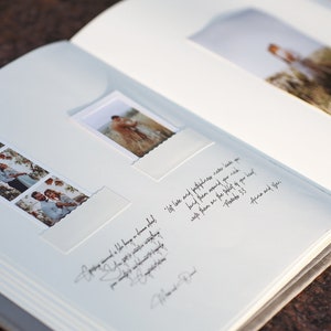 Customized Vertical Photo Booth Guest Book, Big Day Instax Photo Album ...