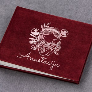 Personalized Baptism Guest Book, Christening Photo Album, Baby ...