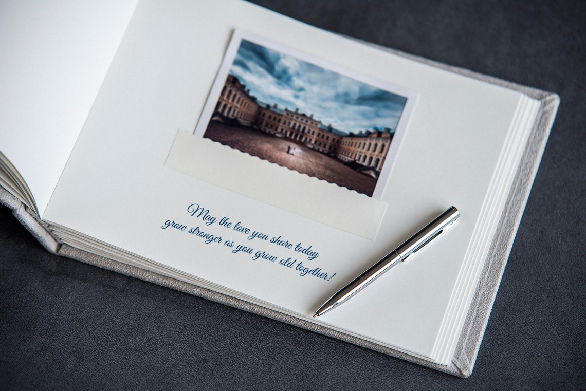 Silver or Other Color Photo Album / Photo Book Personalized - Etsy