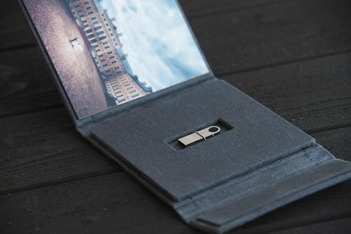 Personalized USB box flash drive presentation box USB folio | Etsy