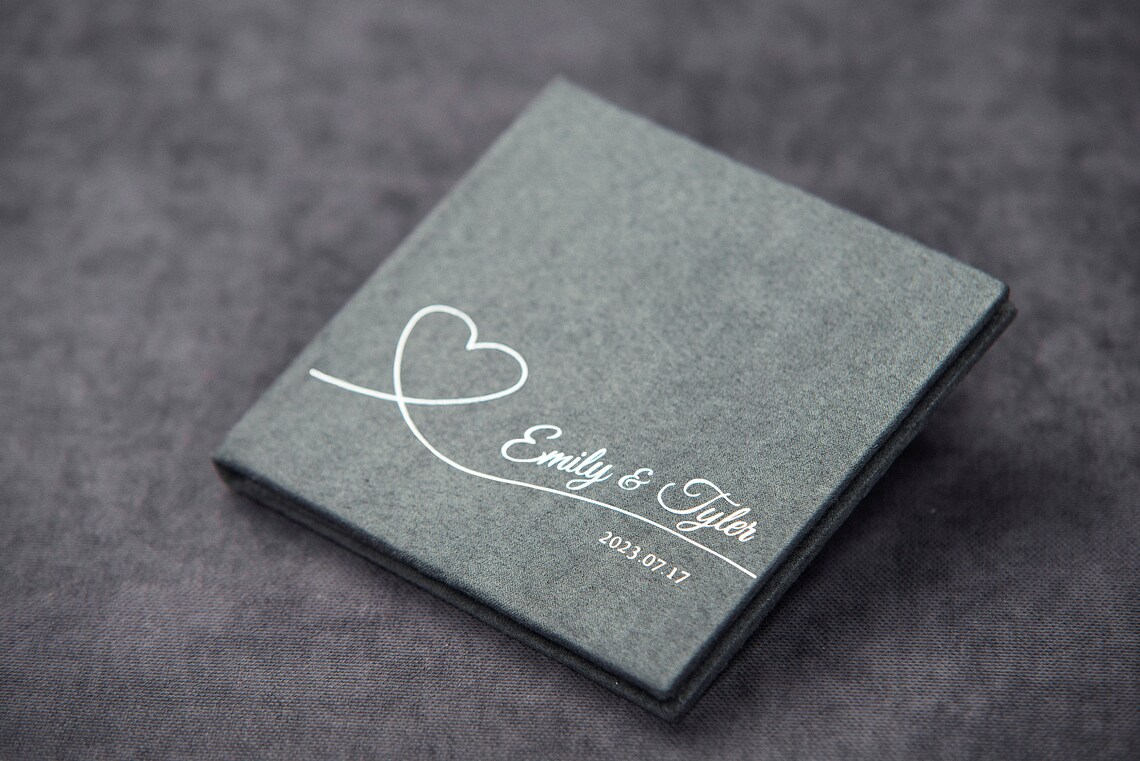 Wedding USB Presentation Box With Custom Names Personalized - Etsy