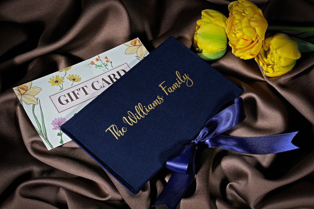 Fancy Royal Blue Envelope for Cash With Satin Ribbon, Money Envelope ...