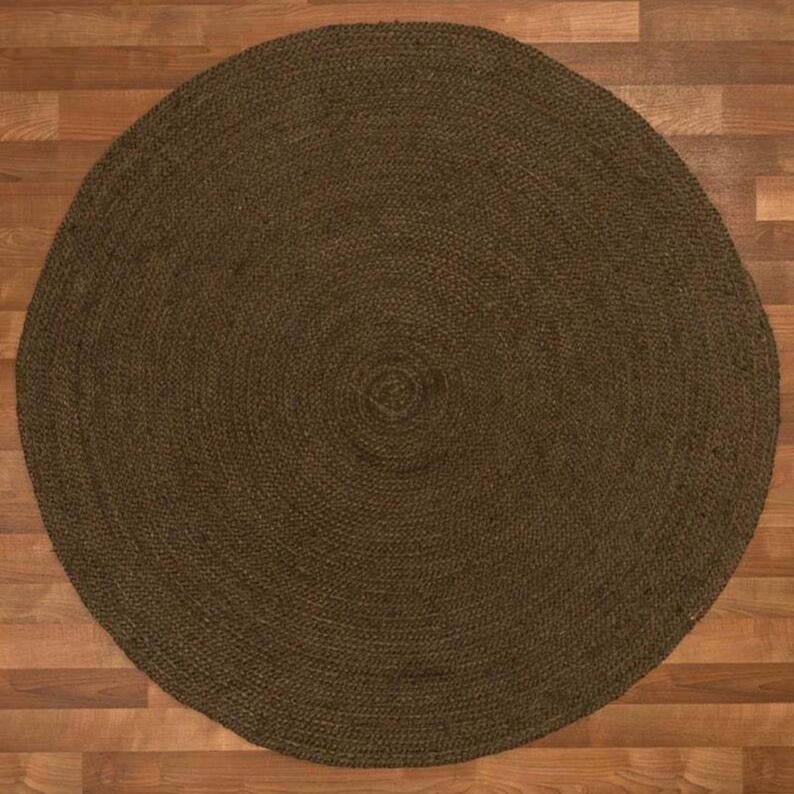 DN Handicraft Round Jute Rug - Handcrafted Natural Fiber,perfect for ...