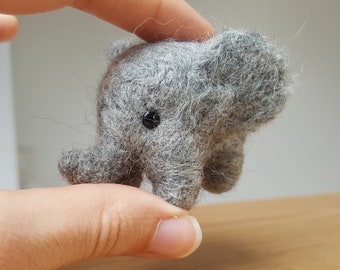 Needle Felt Elephant | Etsy