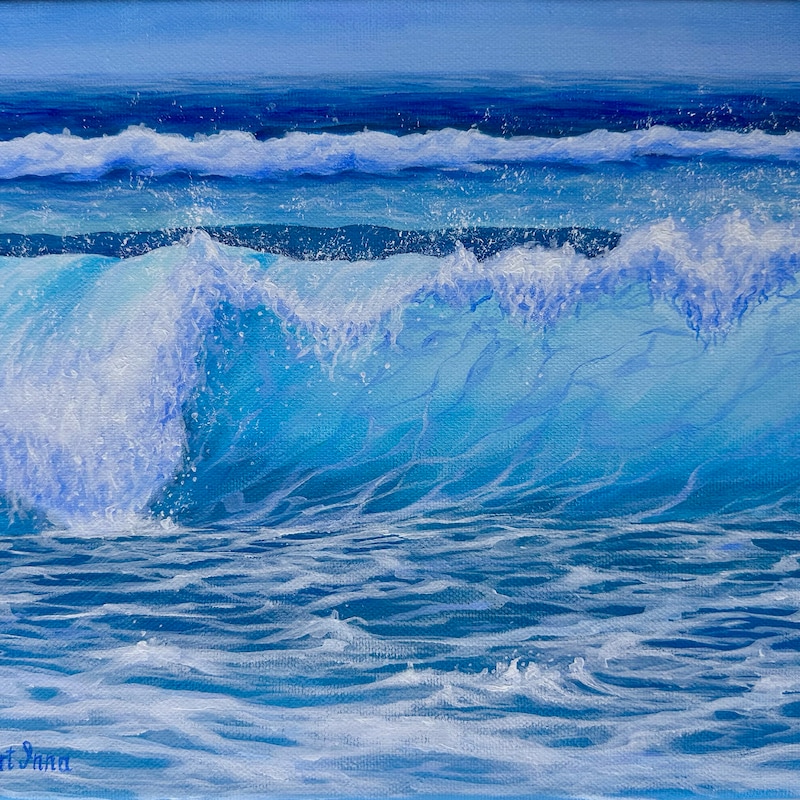 Ocean Waves Painting - Etsy
