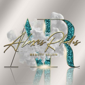 Modern Turquoise and Gold Logo Design, Blingy Logo, Fashion Logo ...