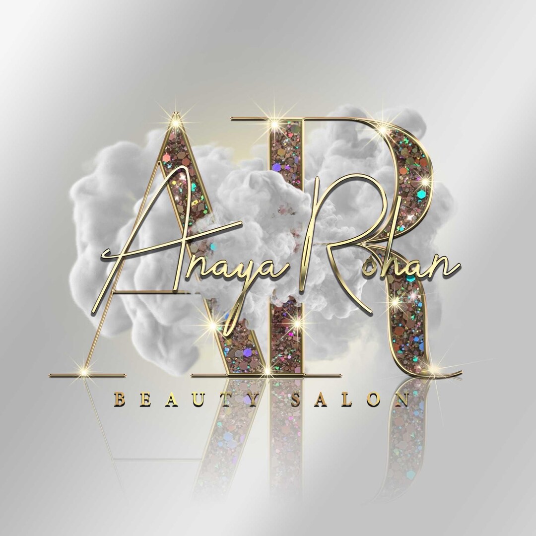 Digital Multicolored Glitter Logo Design, Beauty Logo, Fashion Logo ...