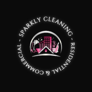 Beautiful Premade Pink and Silver Cleaning Logo Design, House Cleaning ...