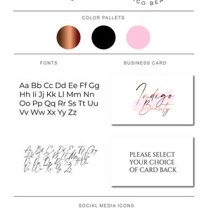 Premade Bronze Metallic Script Logo Pink Logo Logo Design - Etsy