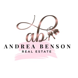 Premade Bronze Rose Gold Watercolor Metallic Real Estate Logo - Etsy