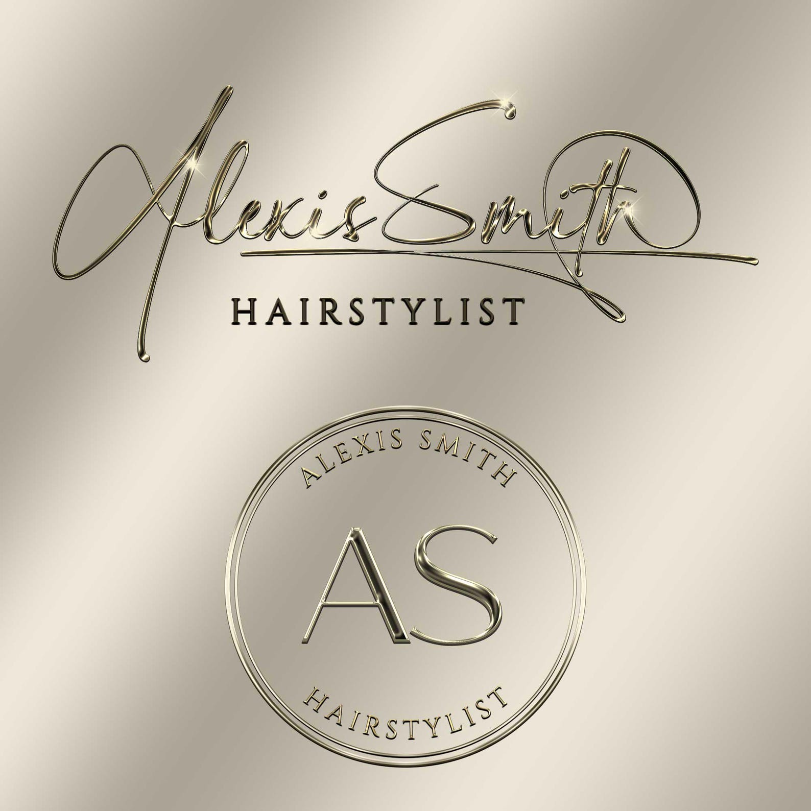 Digital Modern Metallic Brown Gold Logo Design, Beauty Logo ...