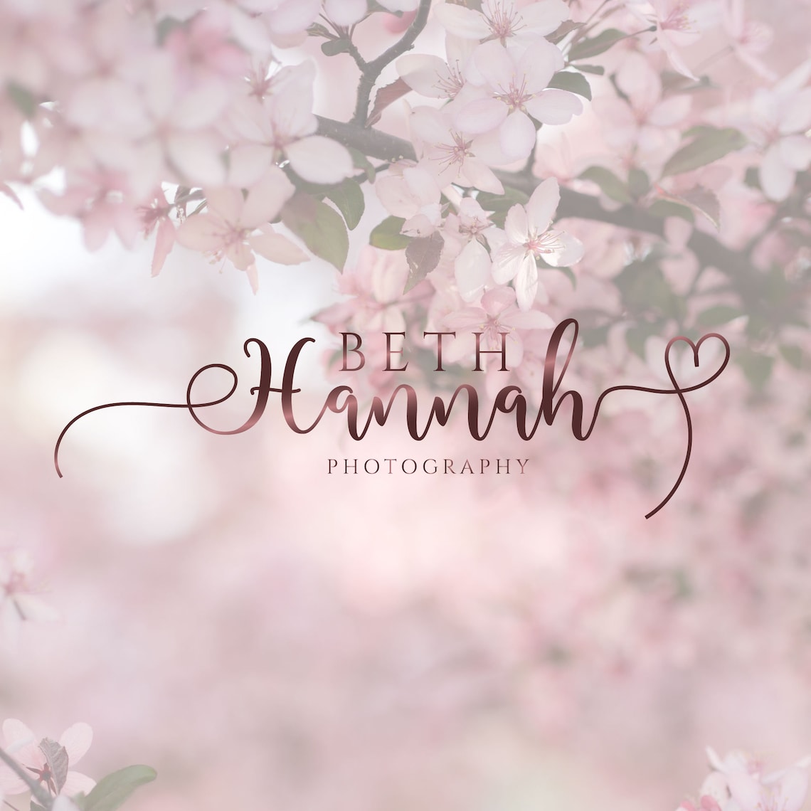 Premade Rose Gold Metallic Logo Design Beauty Logo Interior - Etsy