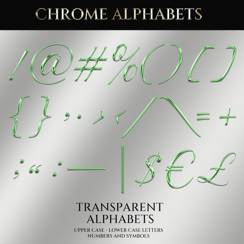 Shiny Lime Green Cursive PNG Letters, Transparent Alphabets, DIY Logo ...