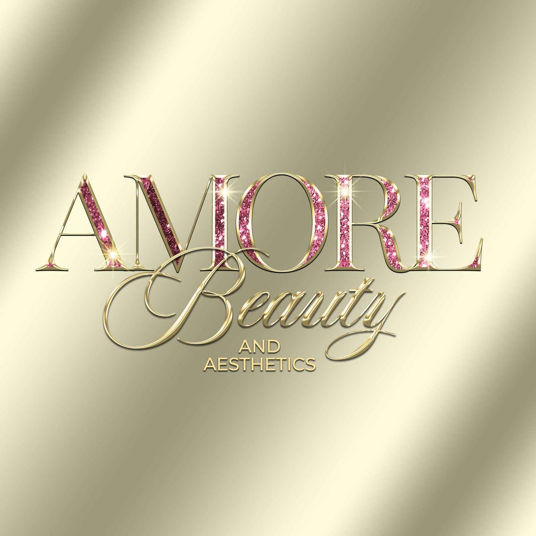 Modern Rose Gold Glittery Logo Design, Beauty Logo, Fashion Logo ...