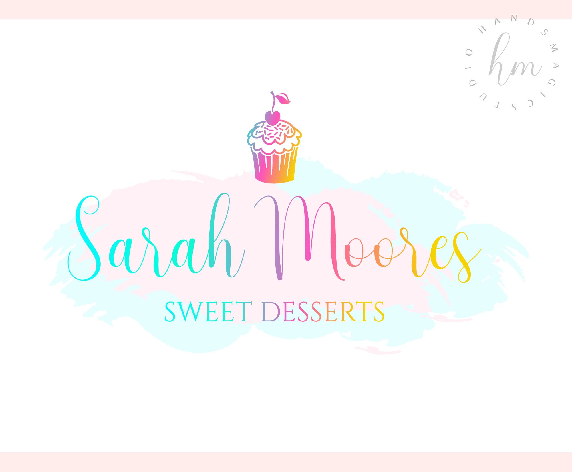 Beautiful Colorful Bakery Logo Design Cup Cake Logo Baking | Etsy