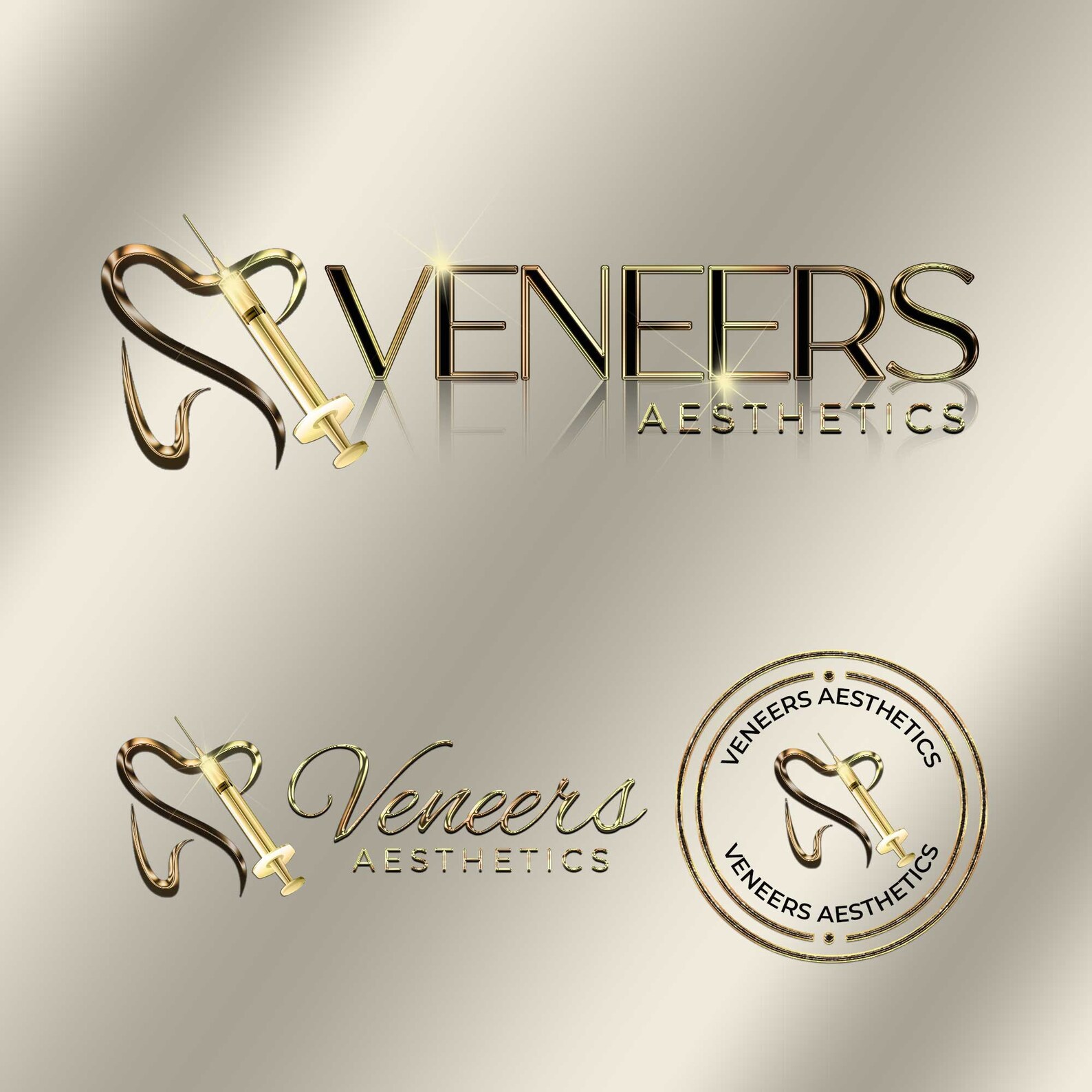 Digital Modern Tooth and Injection Logo Design, Black and Gold ...