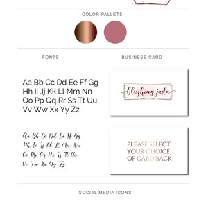 Bronze Rose Gold Premade Logo Design,. Blush Logo Design, Beauty Logo ...