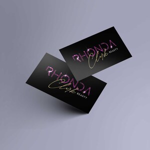 Premade Pink and Gold Shiny Logo Design, Beauty Logo, Salon Logo ...