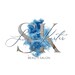 Beautiful Turquoise Blue and Silver Initials Logo Design - Etsy