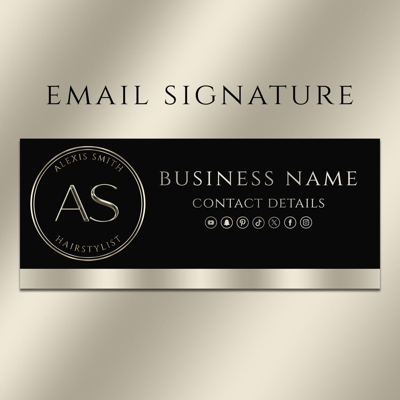 Digital Modern Metallic Brown Gold Logo Design, Brows Logo, Hairstylist ...