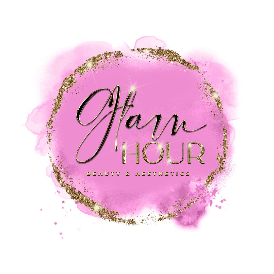 Modern Shiny Logo Design, Premade Logo, Watercolor Logo, Feminine Logo ...