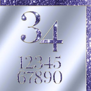 Modern Glittery Shiny Transparent Alphabets, Digital Alphabets, Glitter ...