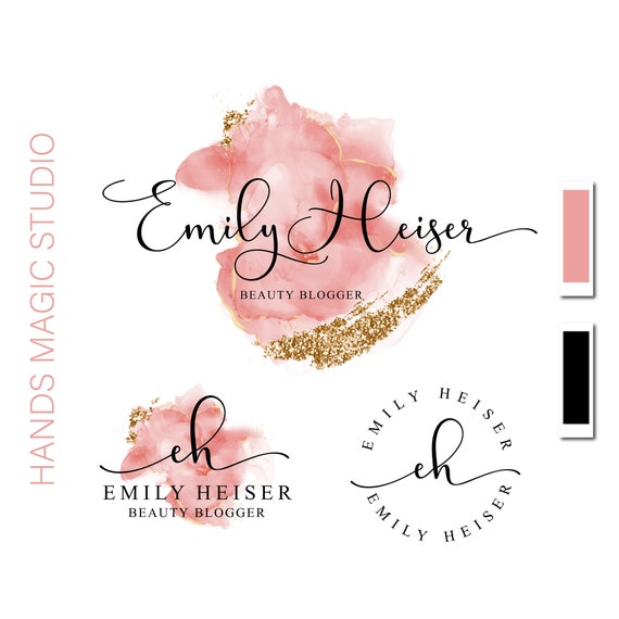 Semi-Custom Logo Design Sea Coral Logo Heart Logo Premade Logo Design ...